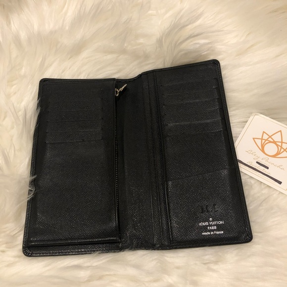 Louis Vuitton | Bags | Brazza Wallet In Noir Taiga Leather | Poshmark